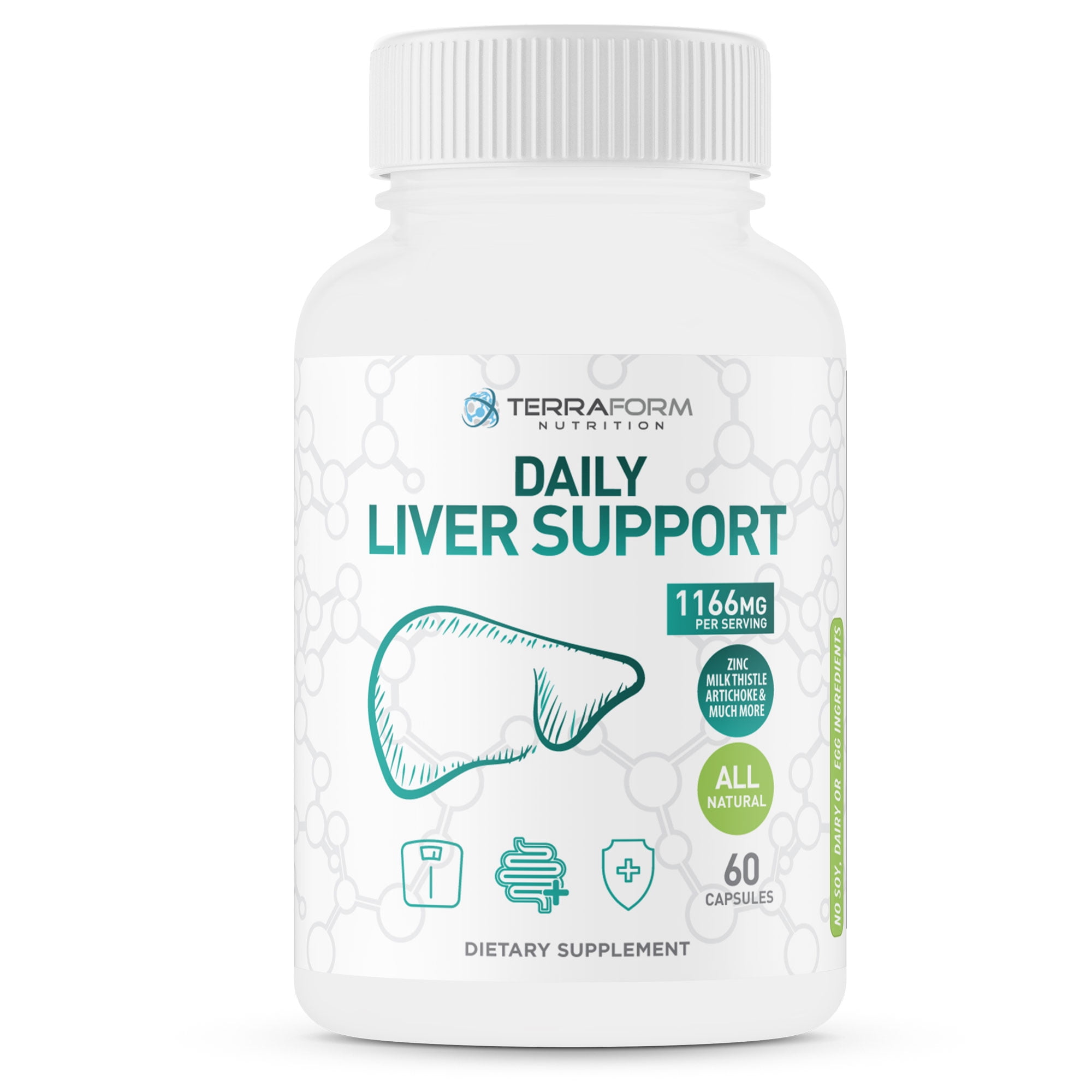 Liver Cleanse Supplement with Milk Thistle, Dandelion - Supports Liver ...