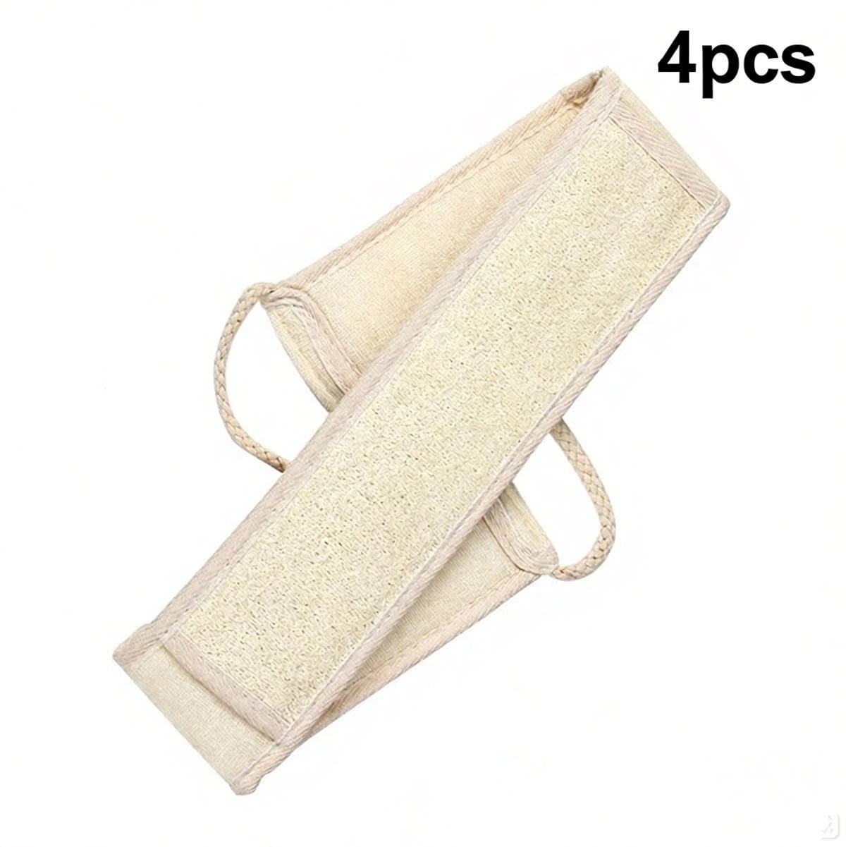 Natural Loofah Back Scrubber (Pack 4) - Loofah Clean Back Deeply ...