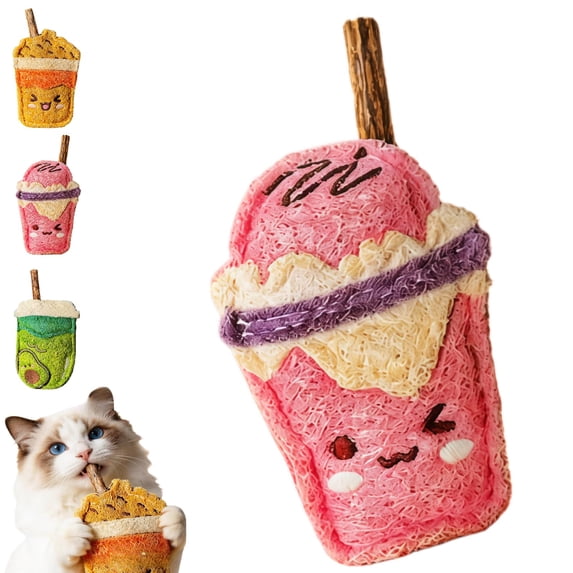 Natural Loofah Chew Cat Toys Janpanese Style, Dental Care Silvervine ...
