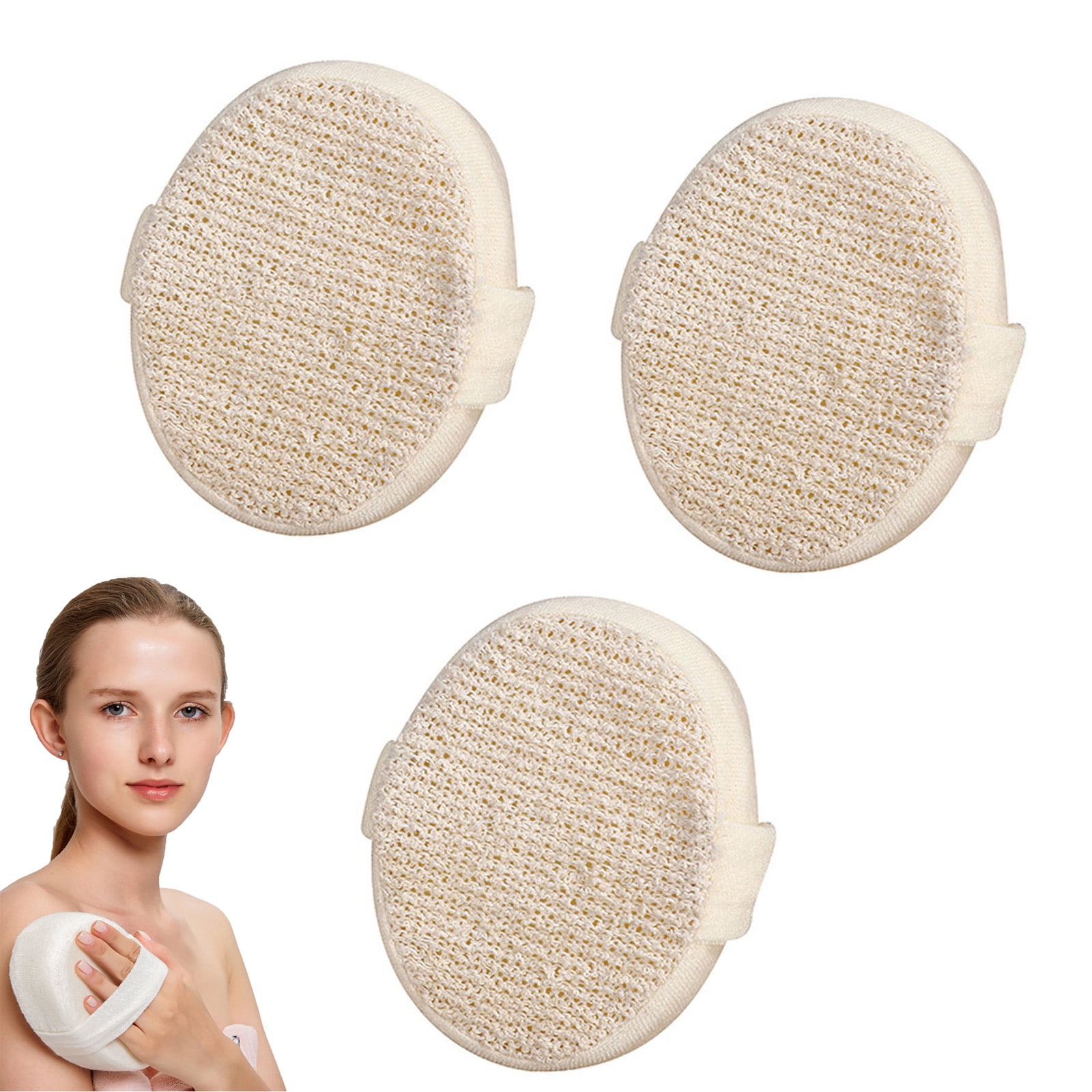 Natural Loofah Exfoliating Body Scrub, Bath Loofah Sponge, Men's and ...