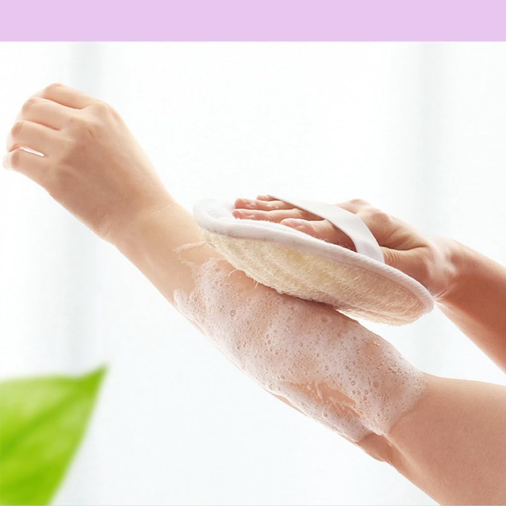 Natural Loofah Exfoliating Body Scrubber, Bath Shower Loofah Sponge for ...