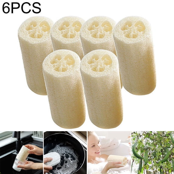Natural Loofah Luffa Sponge Loofa Exfoliating Shower Body Bath ...