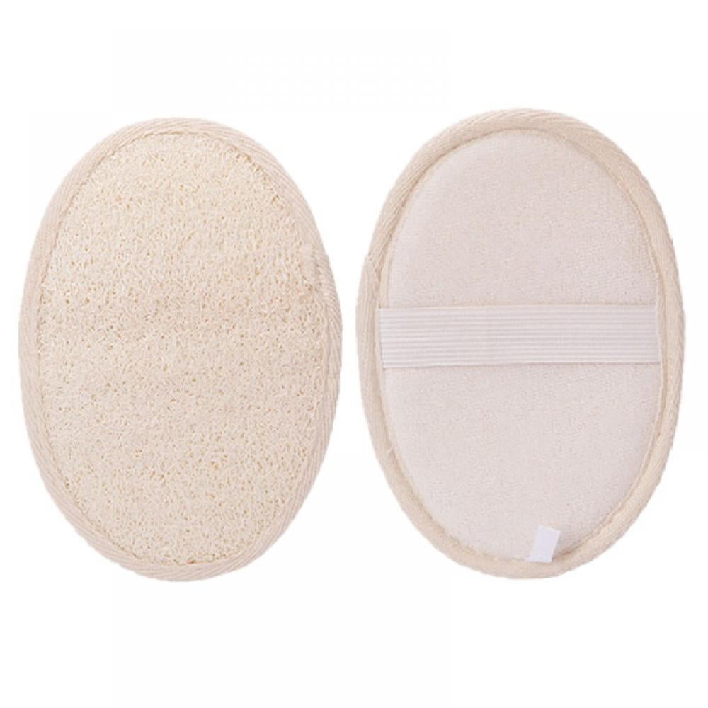Natural Loofah Sponge Exfoliating Body Scrubber (2 Pack),Made with Eco ...