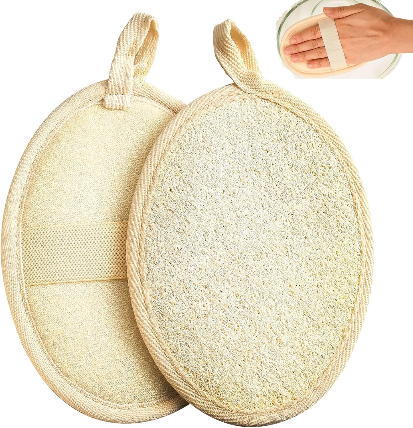 Natural Loofah Sponge Exfoliating Body Scrubbers,Exfoliating Loofah ...