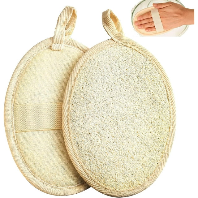 Natural Loofah Sponge Exfoliating Body Scrubbers,Exfoliating Loofah ...