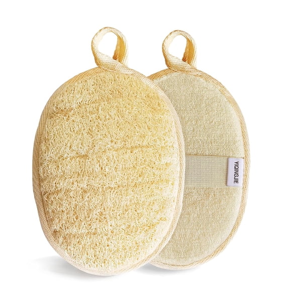 Natural Loofah Sponge, Gentle Cleanse Exfoliating Body Scrubber, Deeply ...