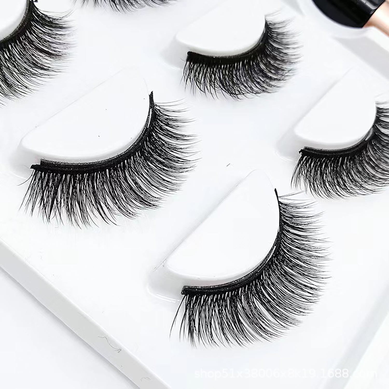 Natural Look 10 Pairs Long Eyelashes with Tapered End, Ideal for Nude ...