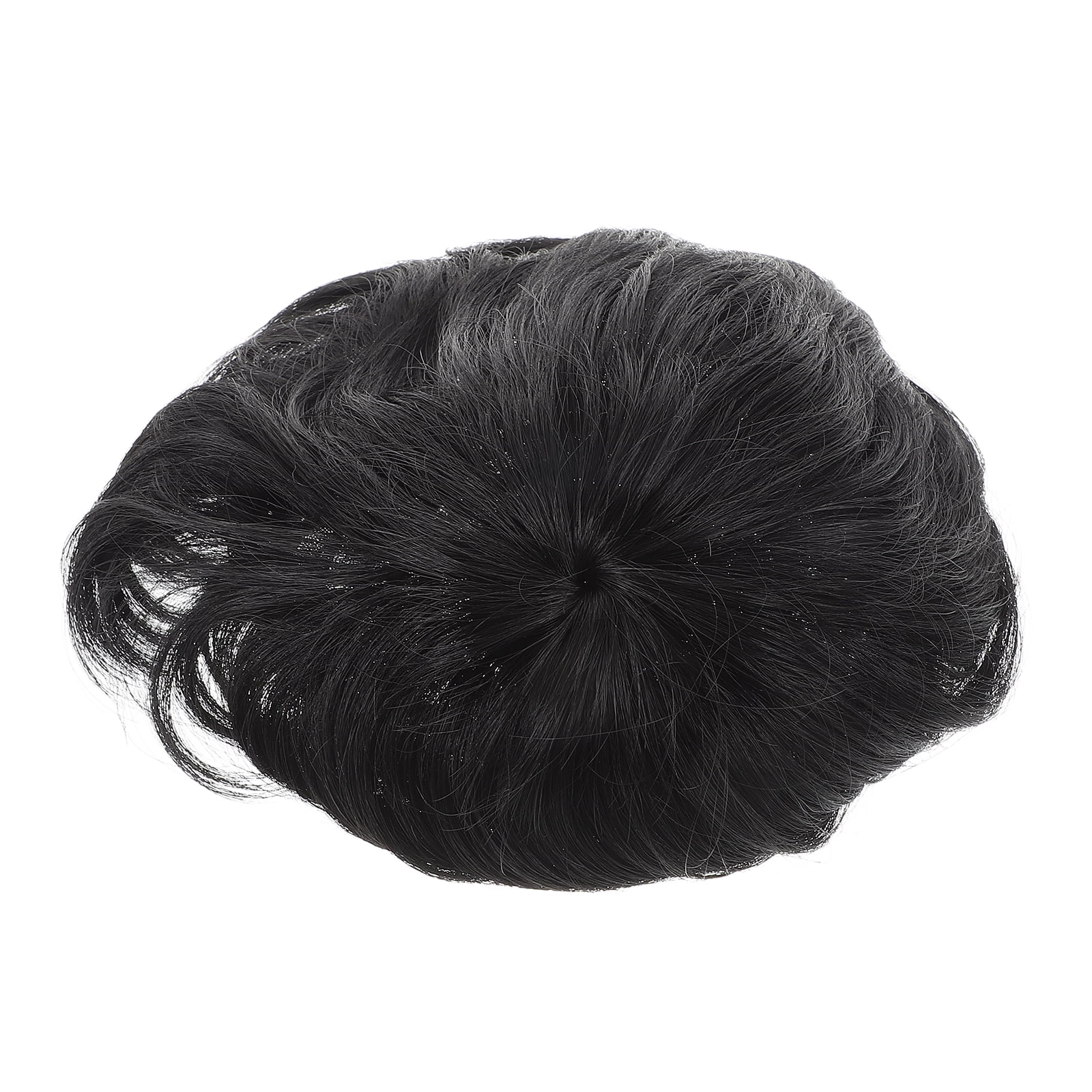 Natural Looking Hair Toupee for Men 1 Piece Short Straight Wig Clip In ...