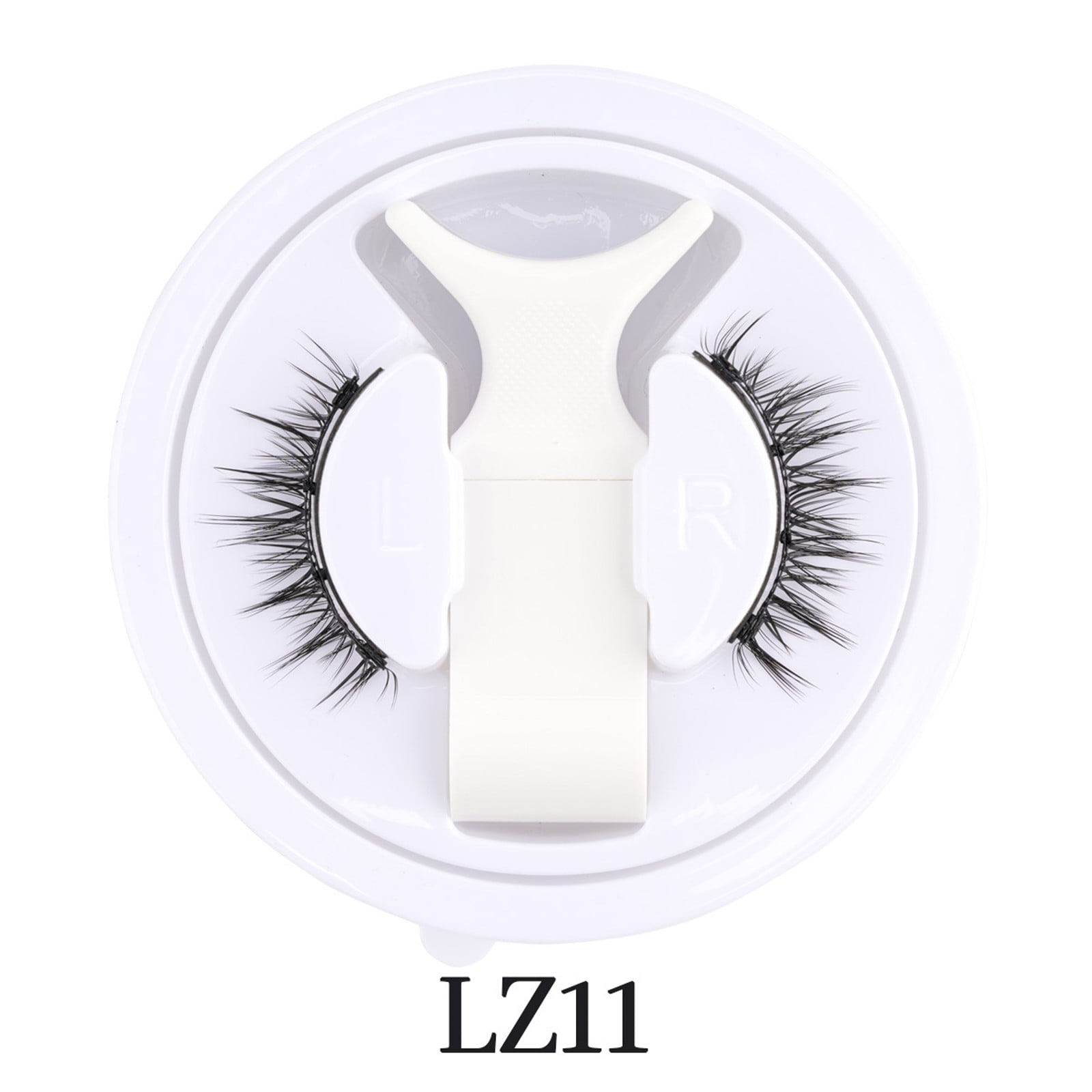 Natural - Looking Reusable False Eyelashes with Applicator (No Glue or ...