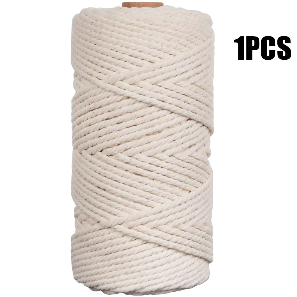 Natural Macrame Cord 3mm x 109yards, Colored Macrame Rope, Cotton Rope ...