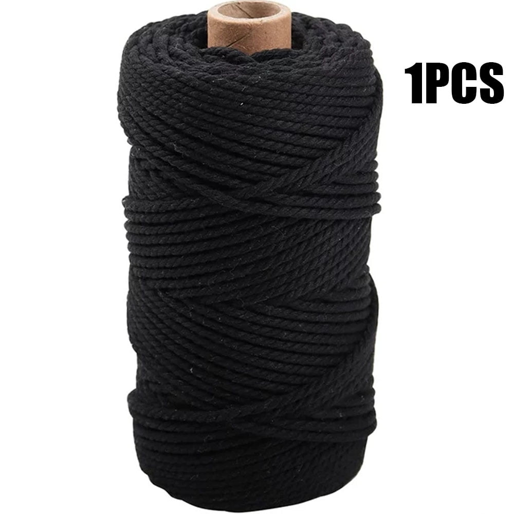 Natural Macrame Cord 3mm x 109yards, Siisll Colored Cotton Cord ...