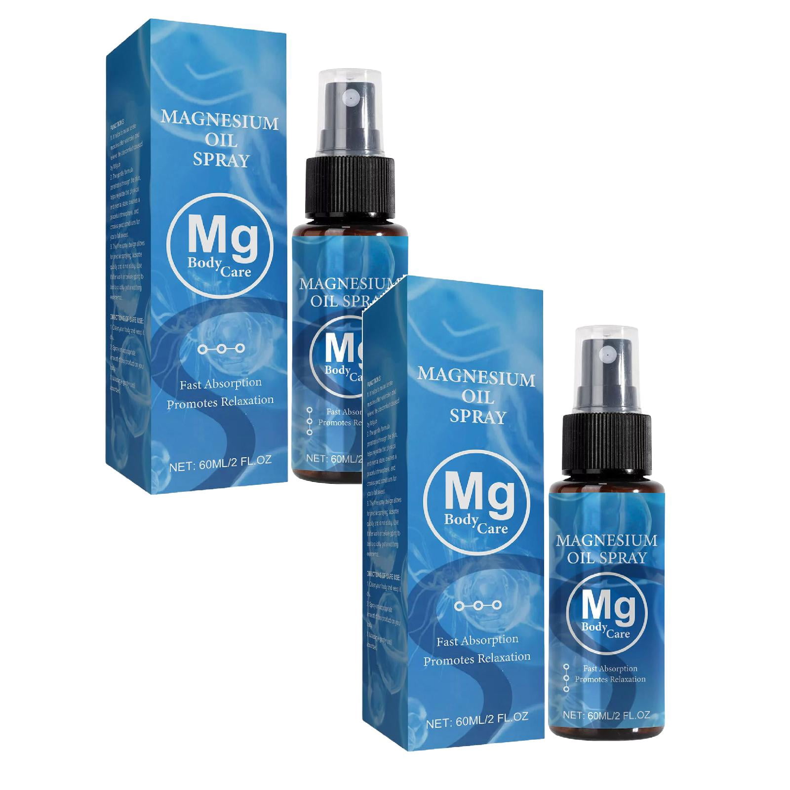 Natural Magnesium Spray for Feet Pure Magnesium Oil in Glass Bottle ...