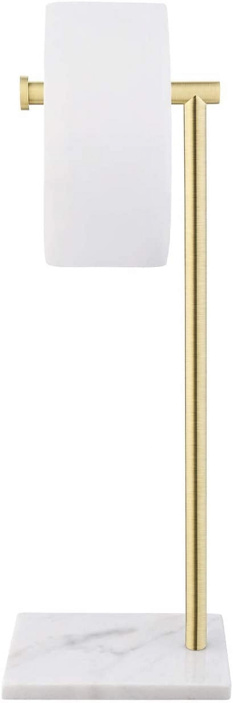 Natural Marble Free Standing Toilet Paper Holder Stand Bathroom Tissue ...