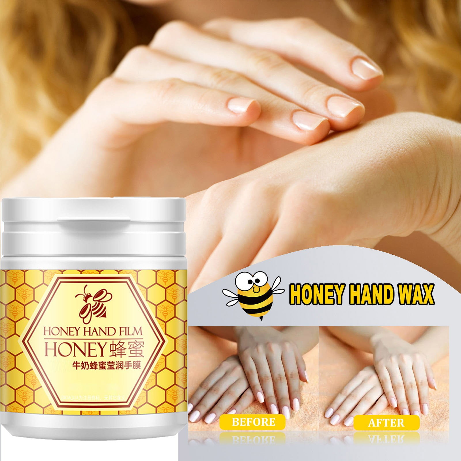 Natural Milk Hand Wax Mask - 170g Moisturizing & Softening Treatment ...