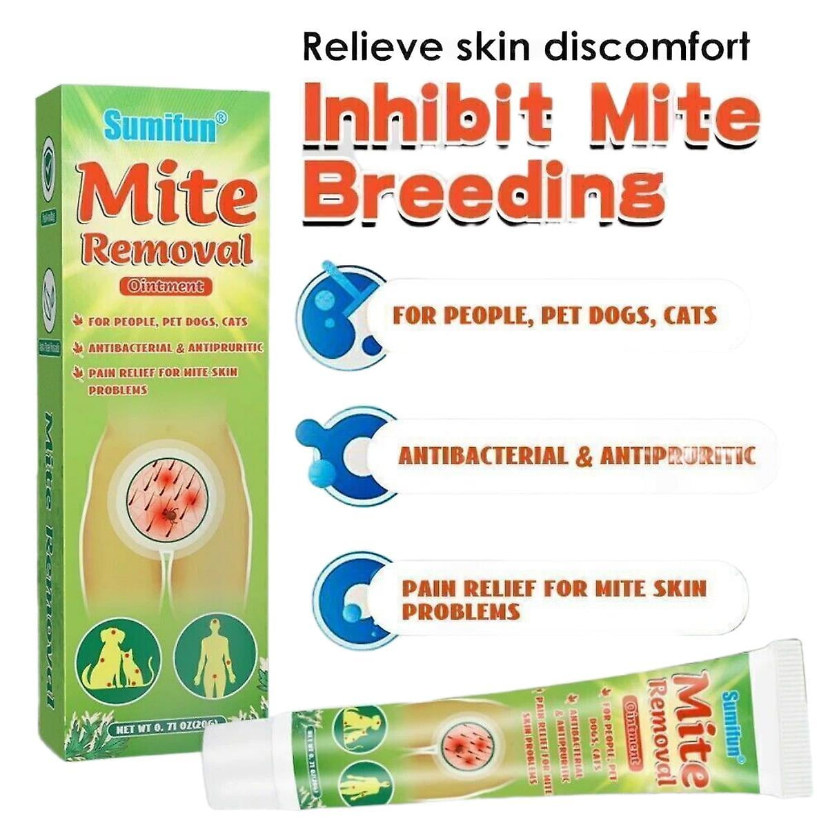Natural Mite Removal Anti-itching Cream Antibacterial Universal Quick ...