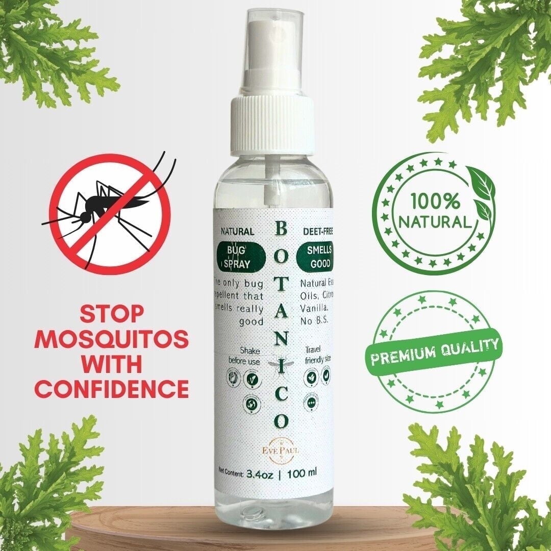 Natural Mosquito Repellent Botanico DEET-FREE Bug Spray, Smells Amazing ...