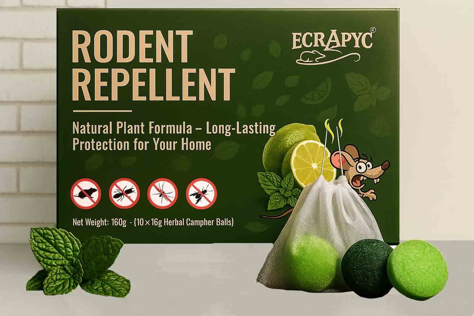 Natural Mouse Repellent Balls Peppermint Balls for Rodents & Mice Repel ...