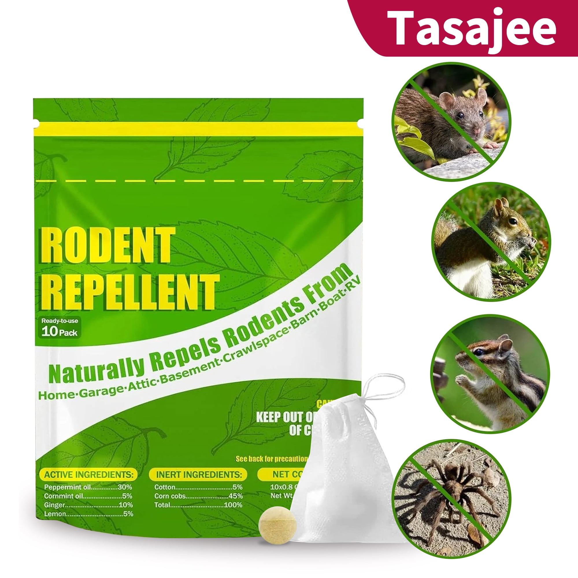 Natural Mouse Repellent, Mice Repellent Indoor and Outdoor, Peppermint ...