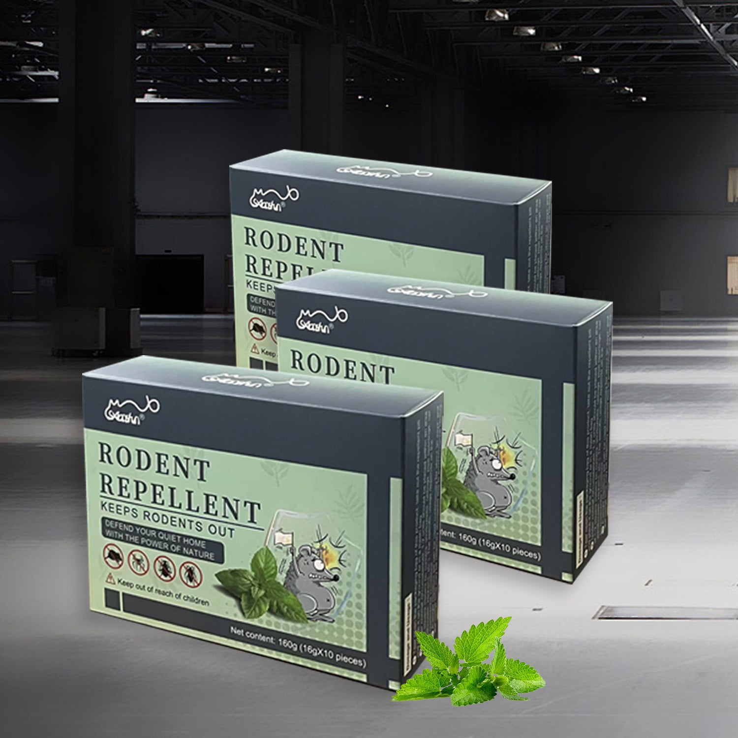 Natural Mouse Repellent Pouches 10-Pack | Moth Balls Alternative with Peppermint Oil | Safe for ...