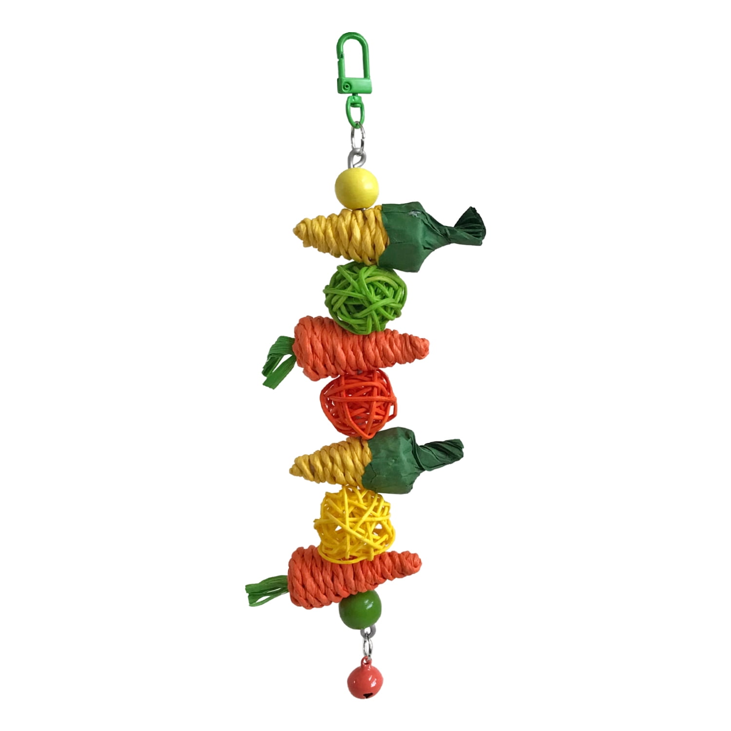 Natural Natural Rattan Balls Chewing Bird Toys for Small to Medium ...