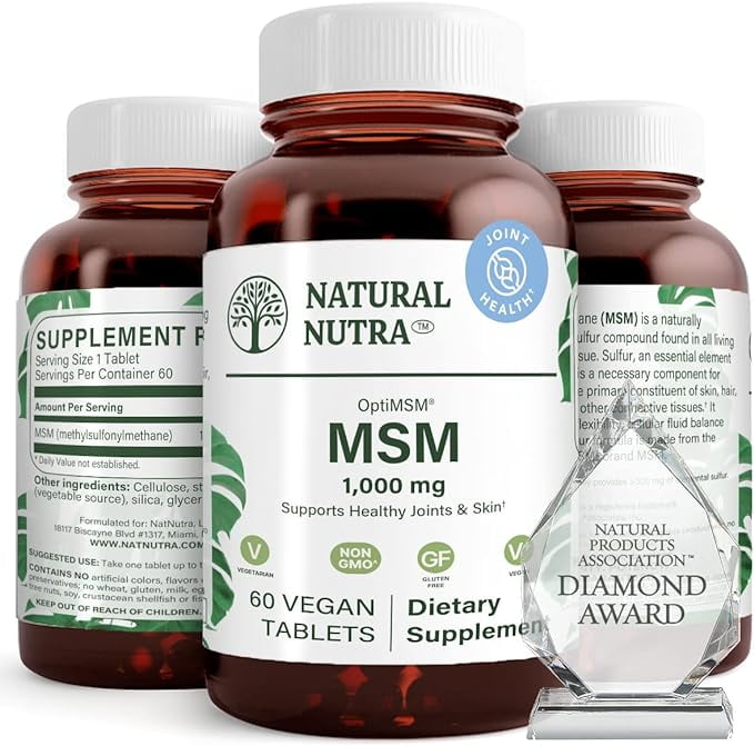 Natural Nutra OptiMSM, MSM Supplement with Sulfur, Prevent Thinning ...