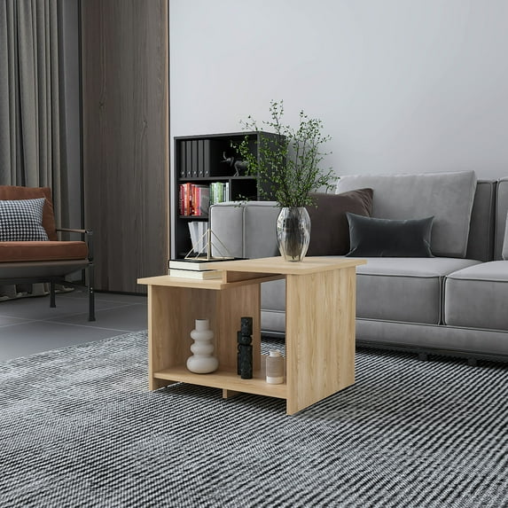 Natural Oak Color - Contemporary Design - Living Room - Stylish Open ...