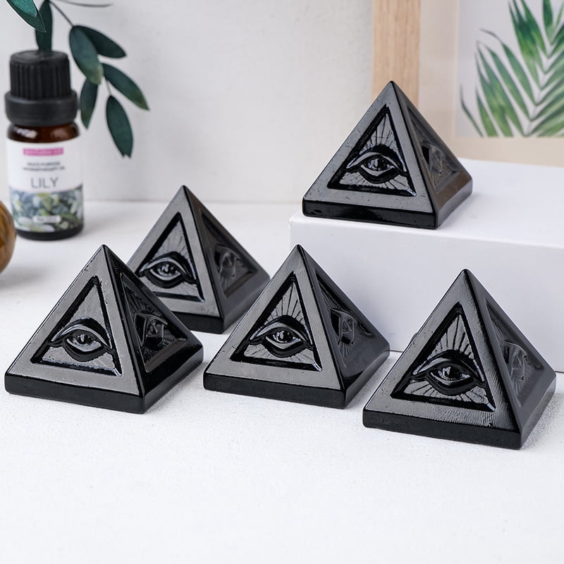 Natural Obsidian Display Decorations Reiki Energy Stone Ornament All ...