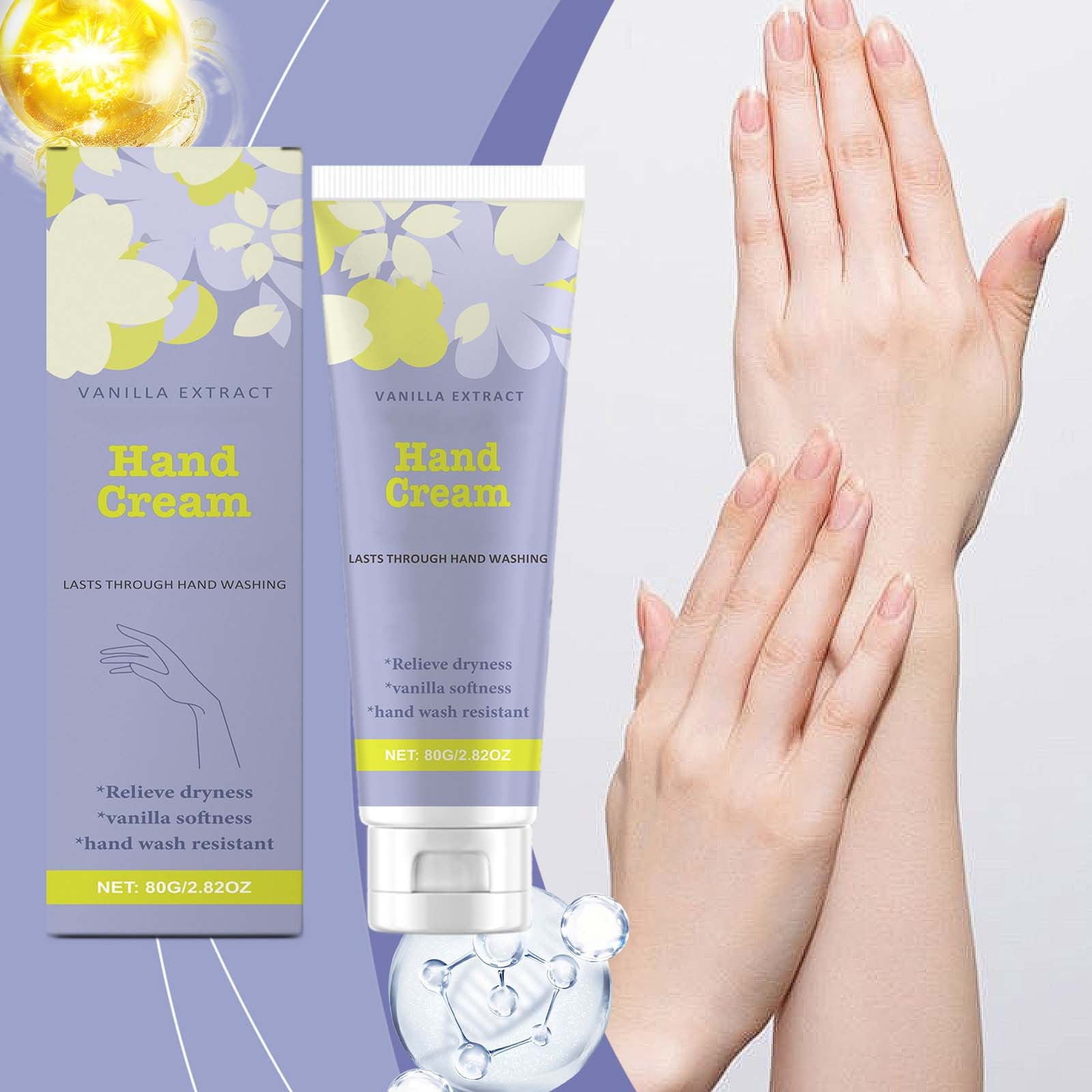 Natural Olive Oil Hand Cream with Chamomile for Dry Cracked Hands, Deep Moisturizing Hand & Foot ...