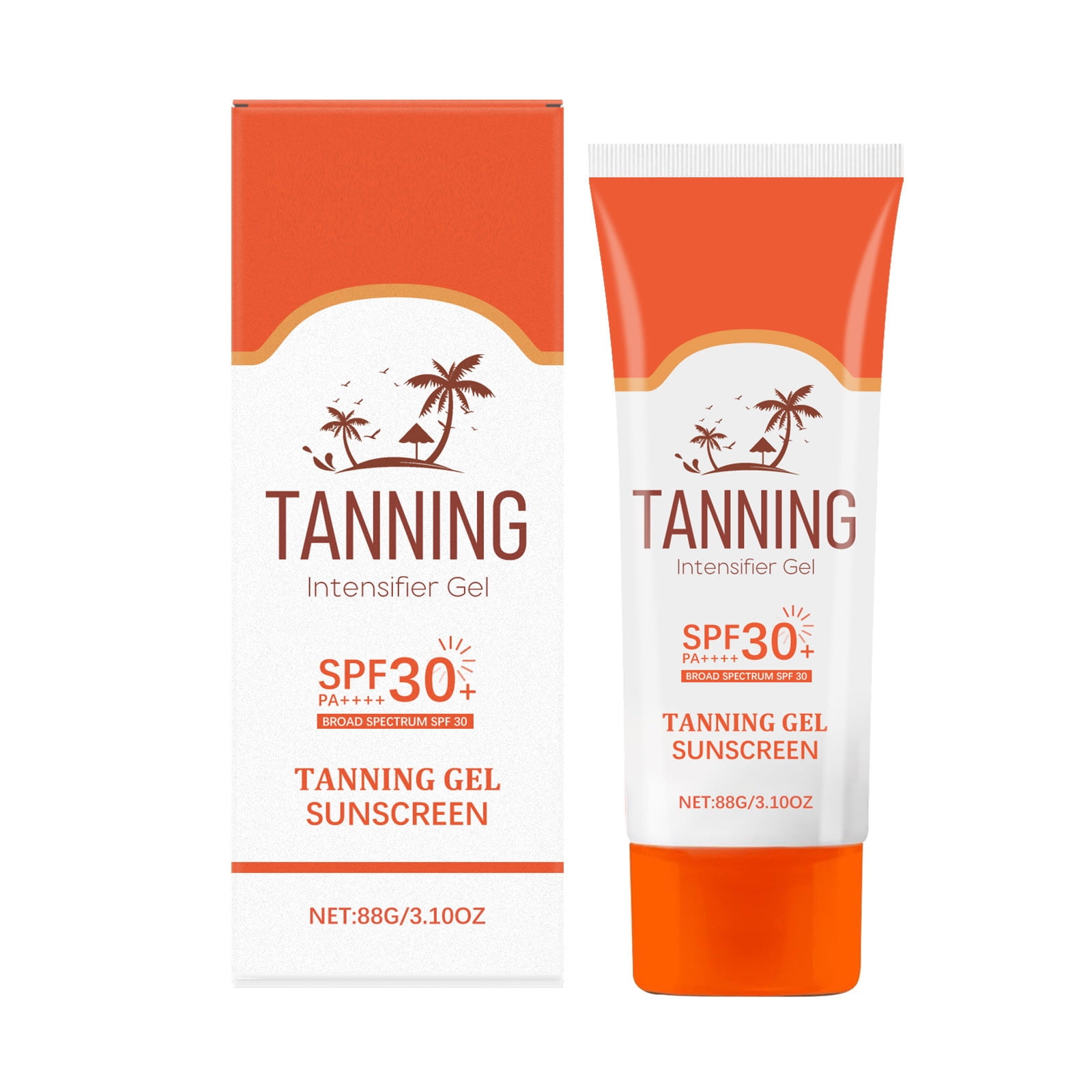 Natural Orange Sun Tanning Gel Hydrating Moisturizing 30Sun Cream,Fast ...