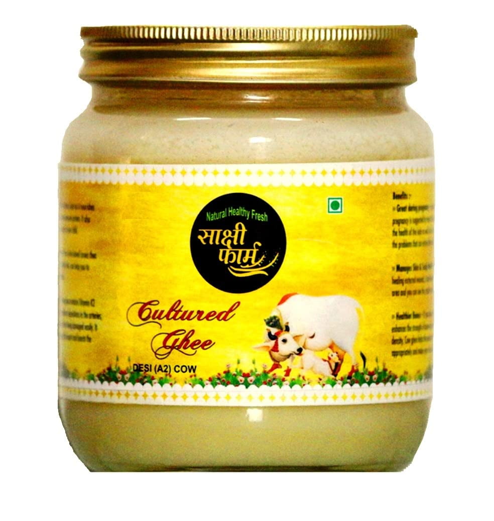 Natural Organic Cultured Desi A2 Ghee By Sakshi Farms | Rich In Vitamin ...