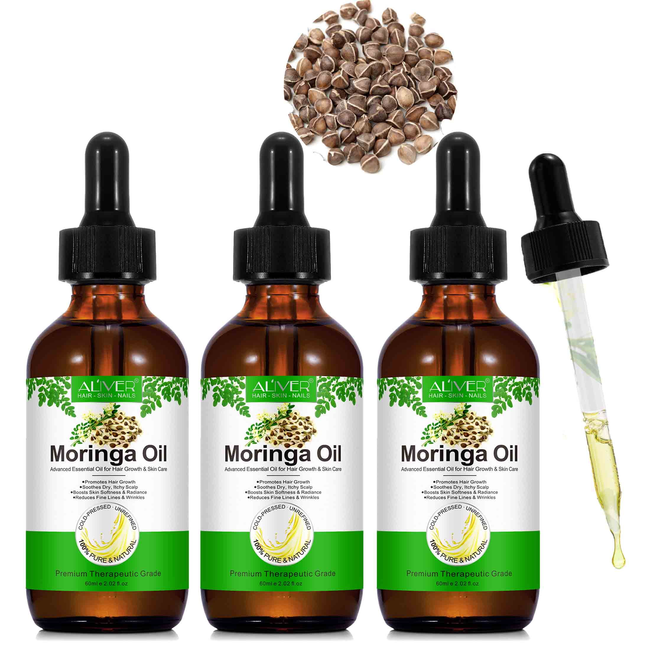 Natural Organic Moringa Oil(3 Pack),Unrefined & Nutrient-Rich ,for Face ... Natural Organic Moringa Oil(3 Pack),Unrefined & Nutrient-Rich ,for Face ...