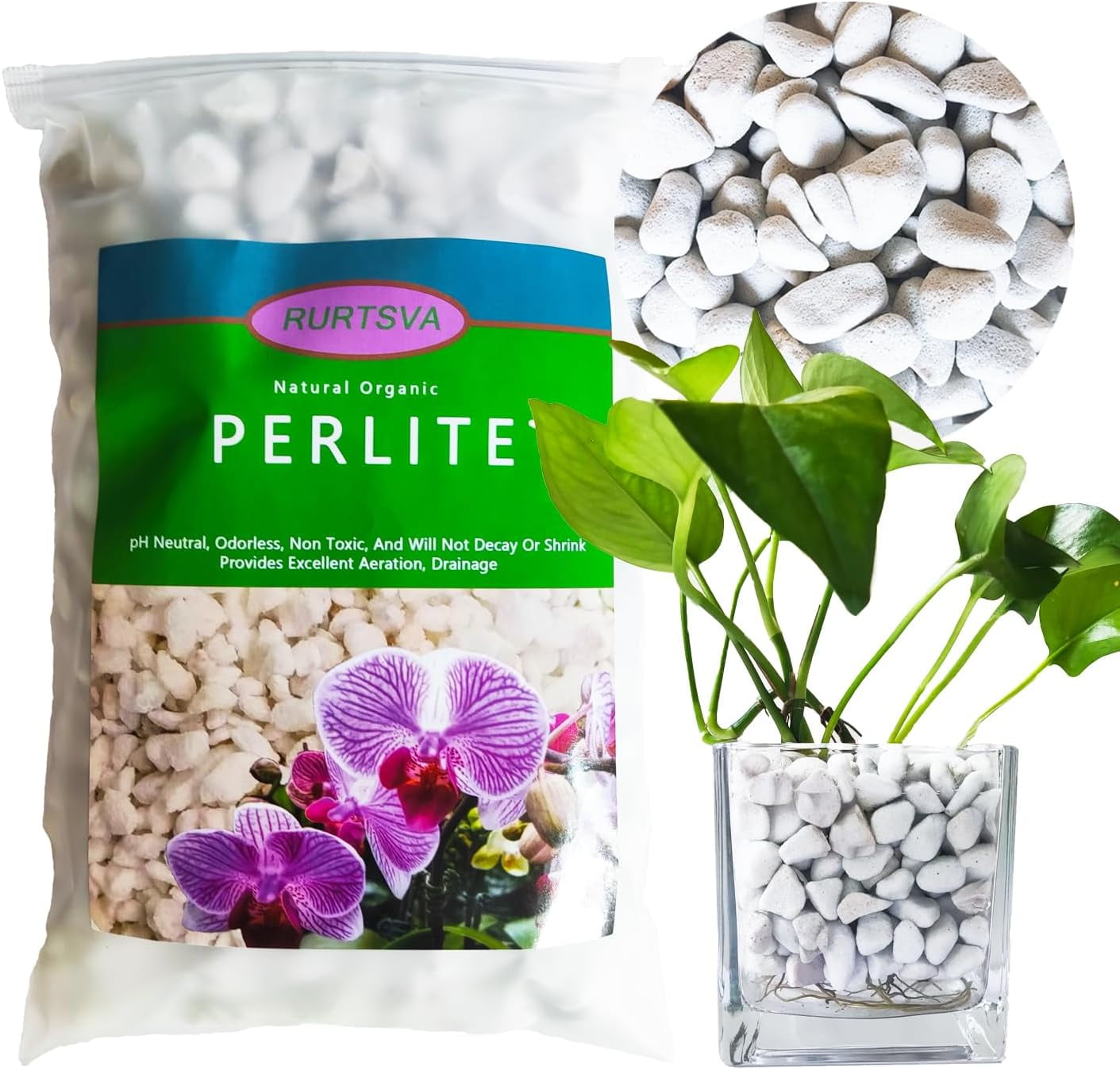 Natural Organic Perlite 10QT for Plants Potting Mix Indoor Outdoor ...