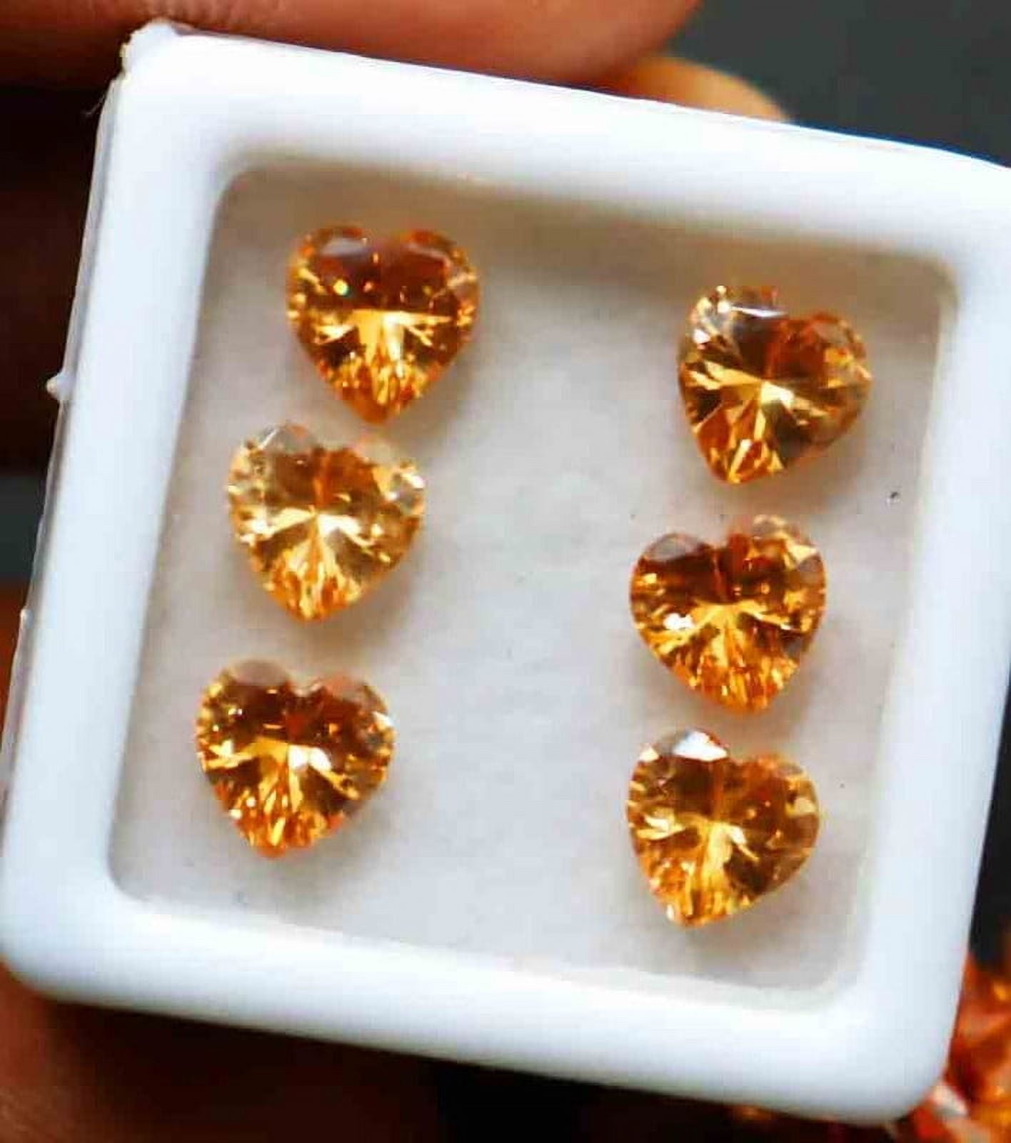 Natural Padparadscha Sapphire Heart Shape 10Ct Necklace Pendant ...