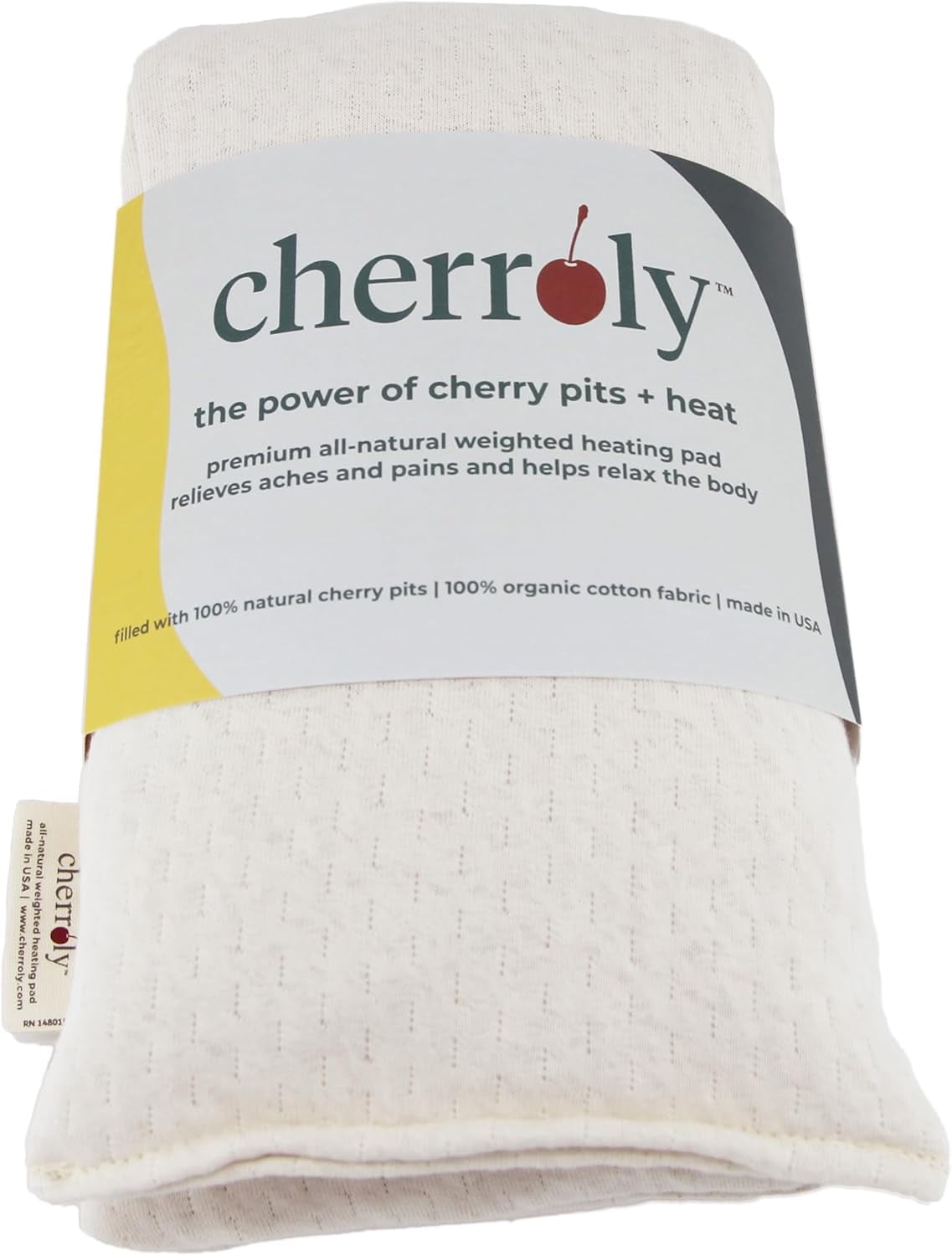 Natural Pain Relief Moist Heat Therapy, Cherry Pits in Organic Cotton ...