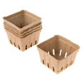 Natural Paper Berry Baskets: 3.5 x 3.5 inches, 6 pieces - Walmart.com