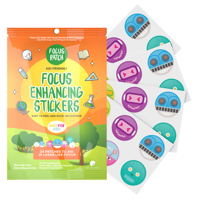 Natural Patch Focus Patch Focus Enhancing Stickers for Kids (24 Pack ...