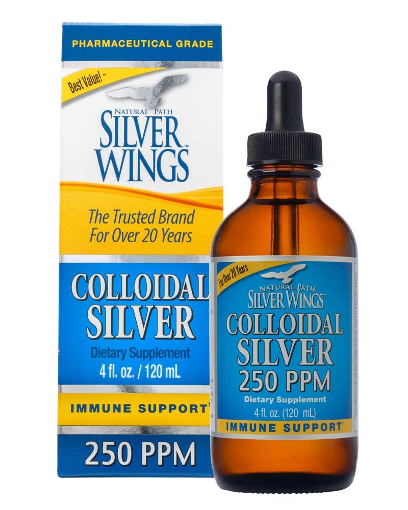 Natural Path Silver Wings Colloidal Silver 250ppm (1250mcg) Enhanced ...