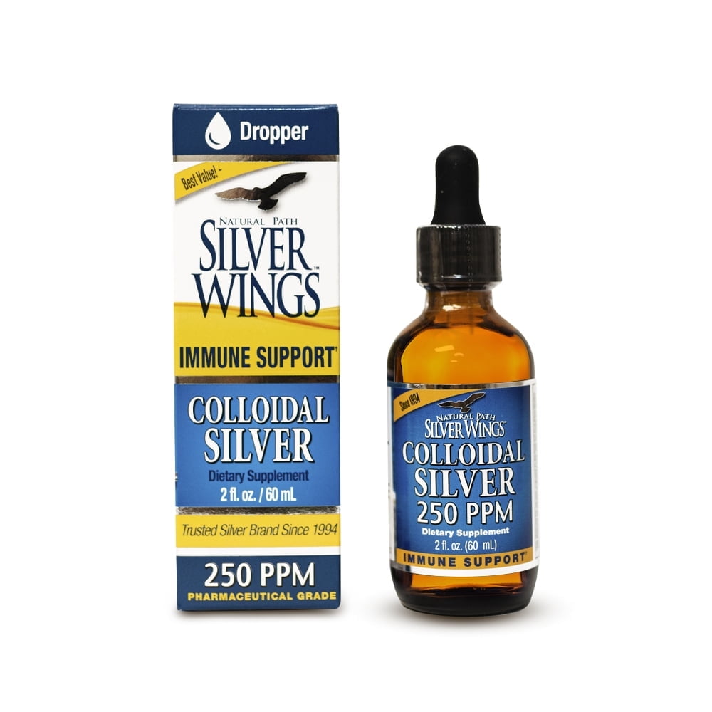 Natural Path Silver Wings Colloidal Silver Liquid - Enhanced Immune ...