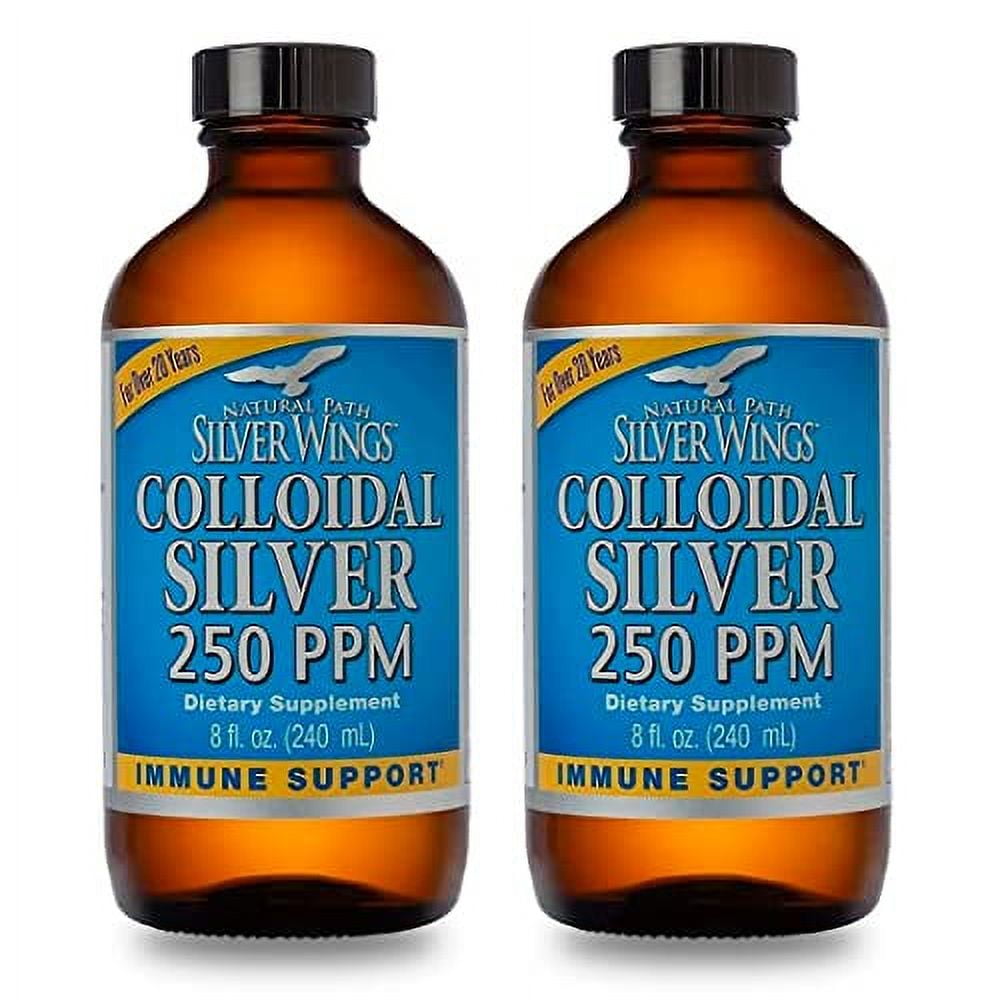 Natural Path Silver Wings - Extra Strength Colloidal Silver 8FlOz ...