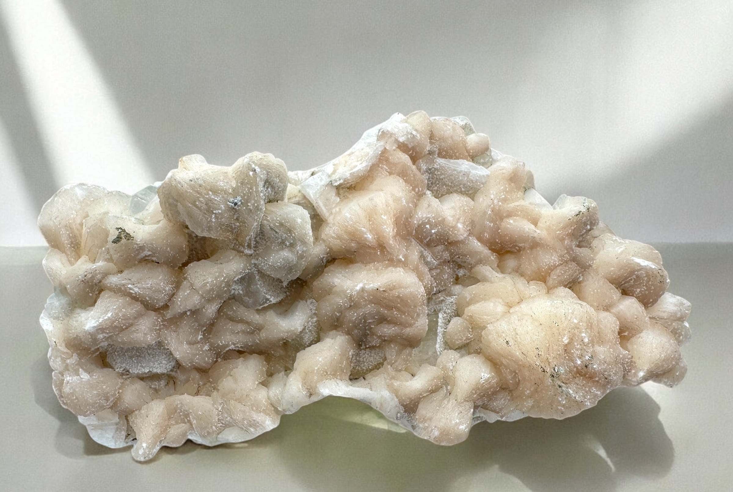 Natural Peach Stilbite Crystal Clusters - Walmart.com