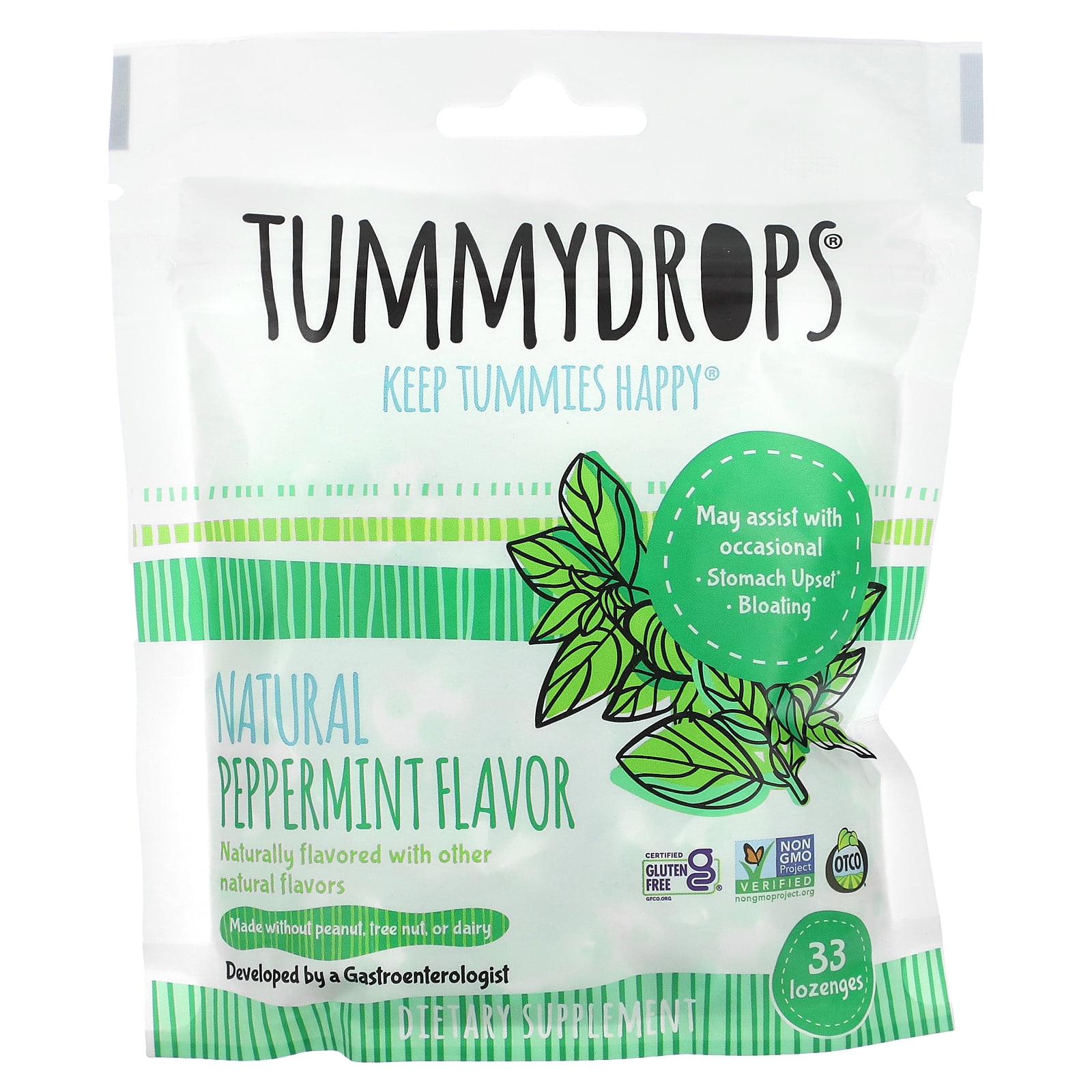TummyDrops Natural Peppermint Drops, Made with Organic Ingredients ...