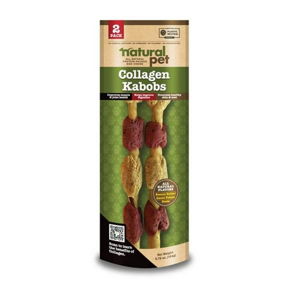 Natural Pet Collagen Jumbo Kabobs for Dogs, 2 Count - KTR Group ...