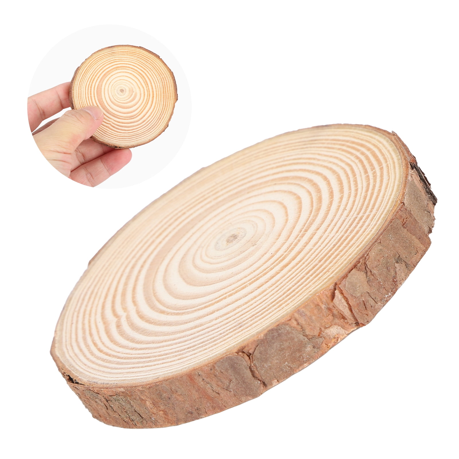 Natural Pine Wood Slices, Round Shape, 7-8cm, DIY Crafts, Painting ...
