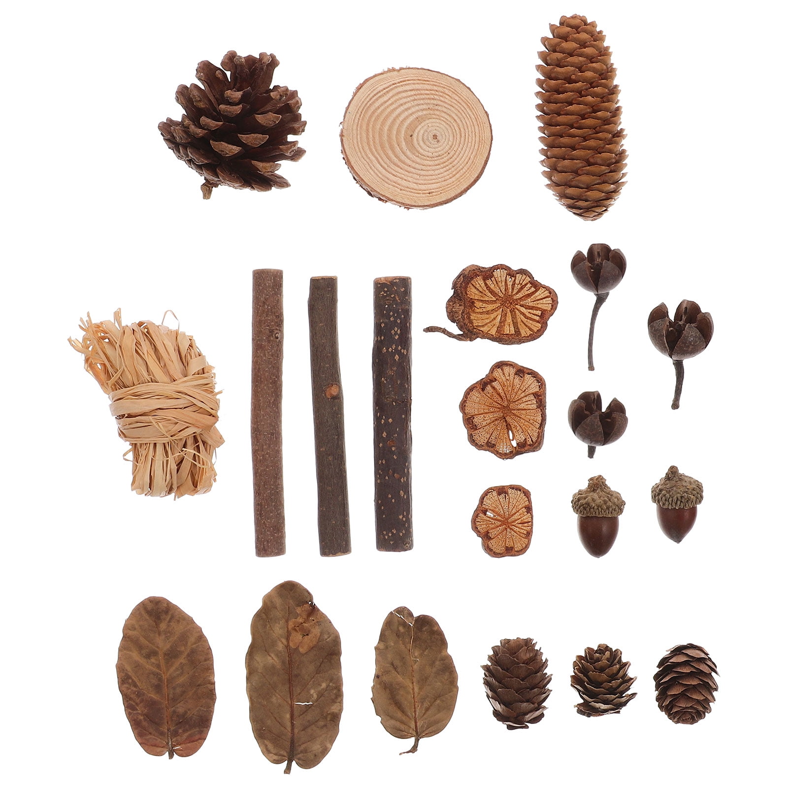 Natural Pinecone Forest DIY Craft Kit with 1 Set Fake Pine Branches and ...