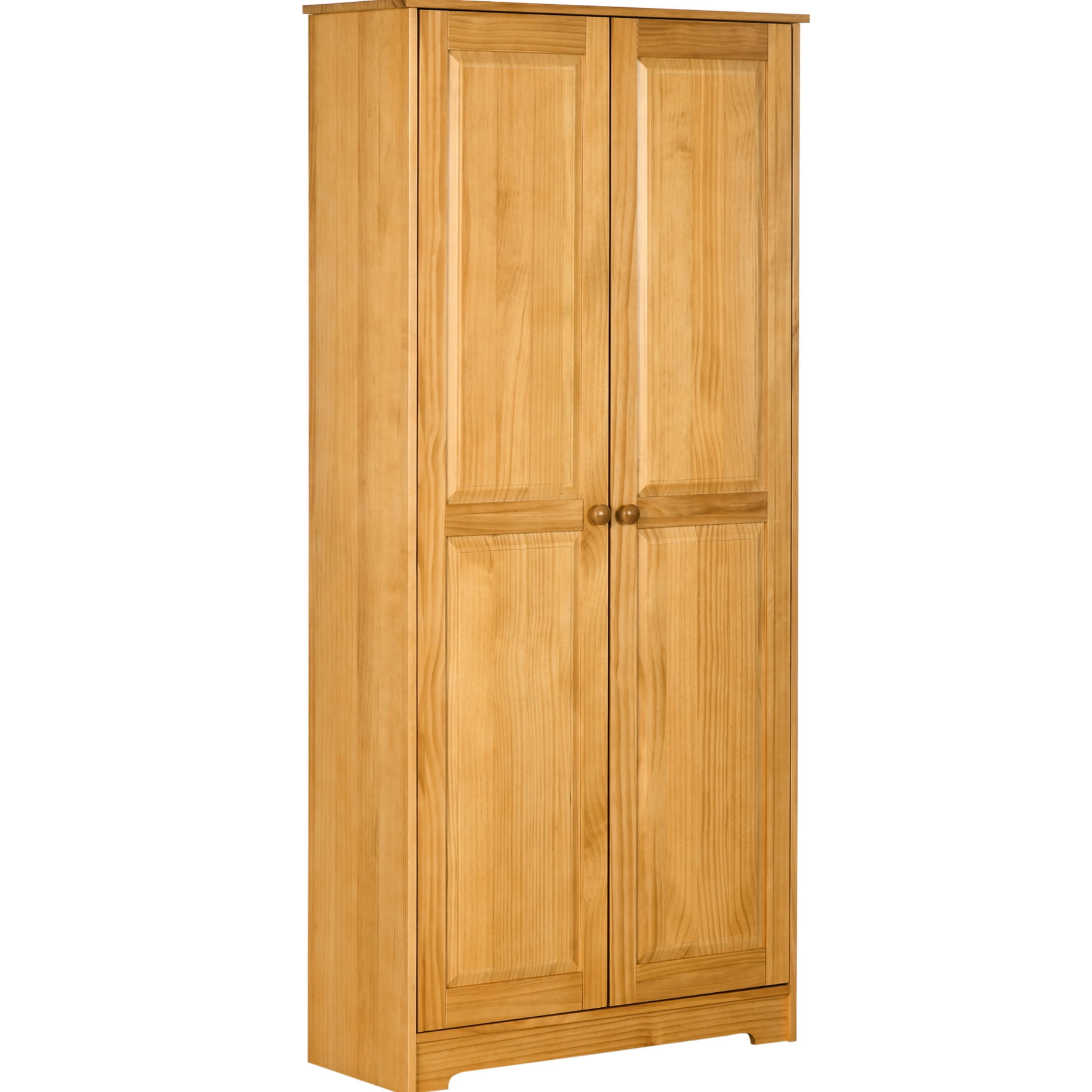 Natural Pinewood - Adjustable Shelves for Tall Items - Living Room ...