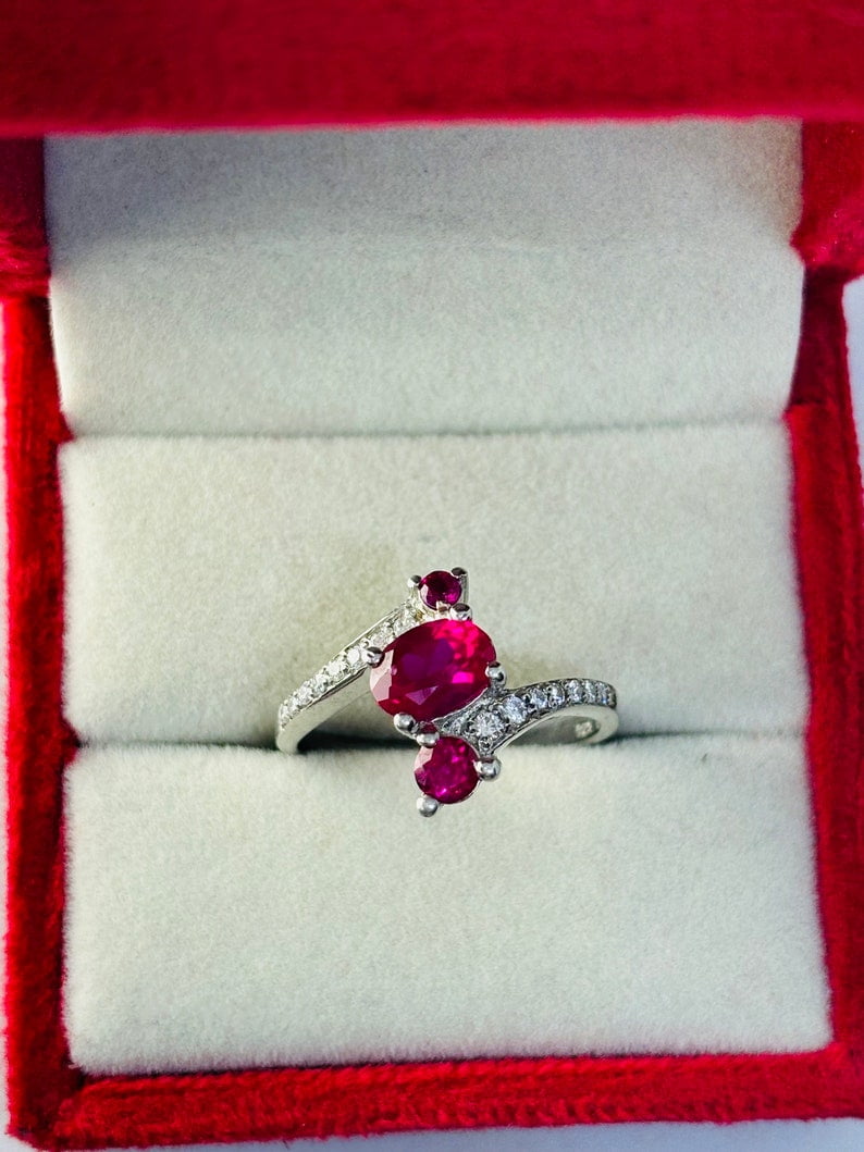 Natural Pink Ruby Ring Sterling Silver 925 Handmade Ring Manly Ring Handcrafted Ring Gift For ...