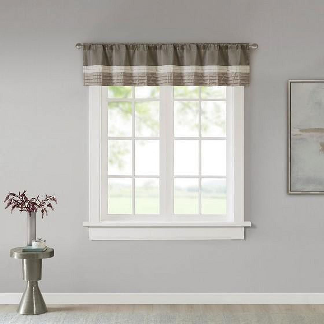 Natural Pintuck Striped Window Valance, Belen Kox - Walmart.com