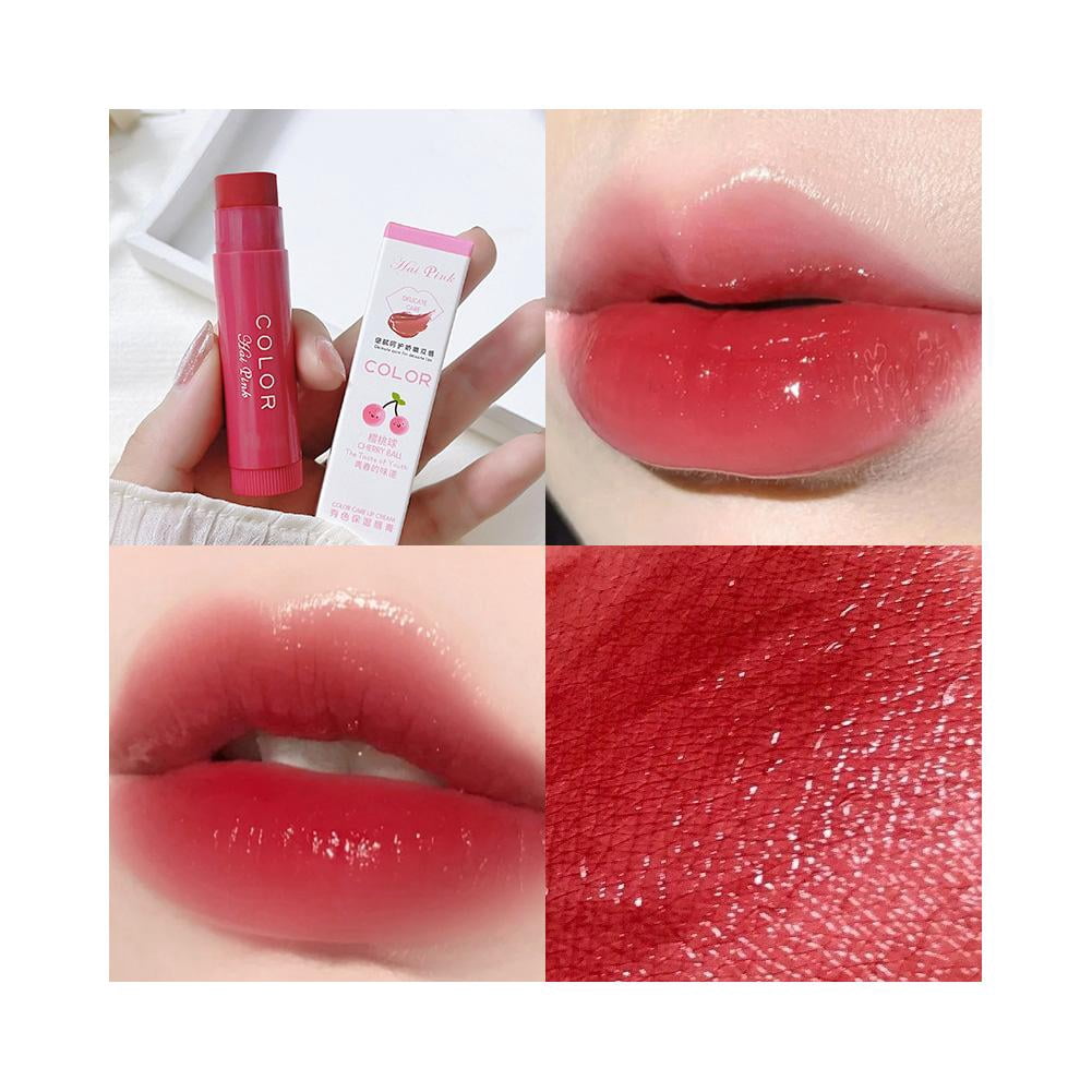 Natural Plant Colored Lip Balm Long-lasting Moisturizing Lip Lip Balm ...