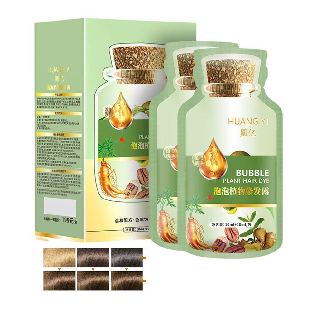 Natural Plant Hair Dye Bubble New-Botanical Based for Grey Hair Color ...