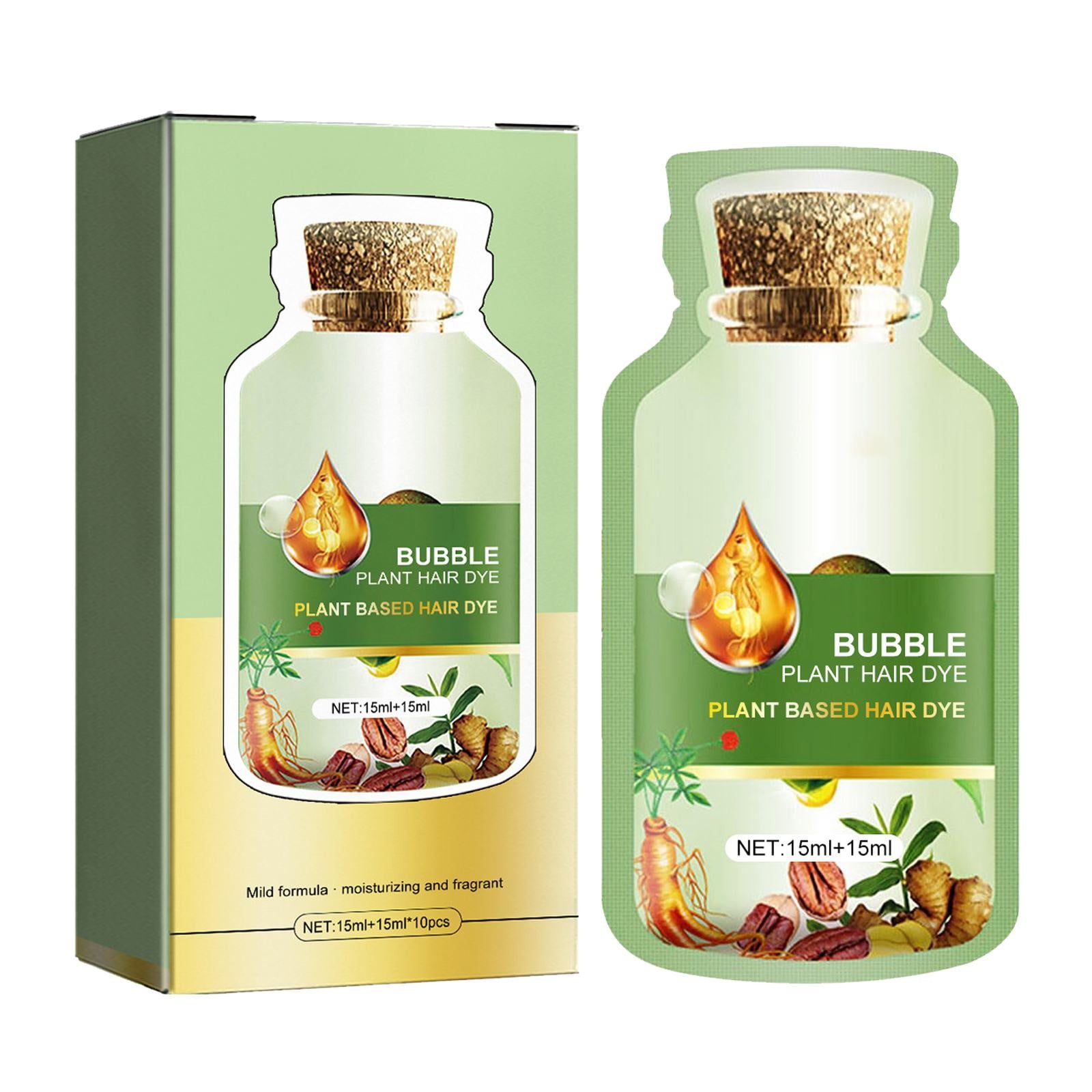 Natural Plant Hair Dye New Botanical Bubble Hair Dye 30ml 10packs/Box ...